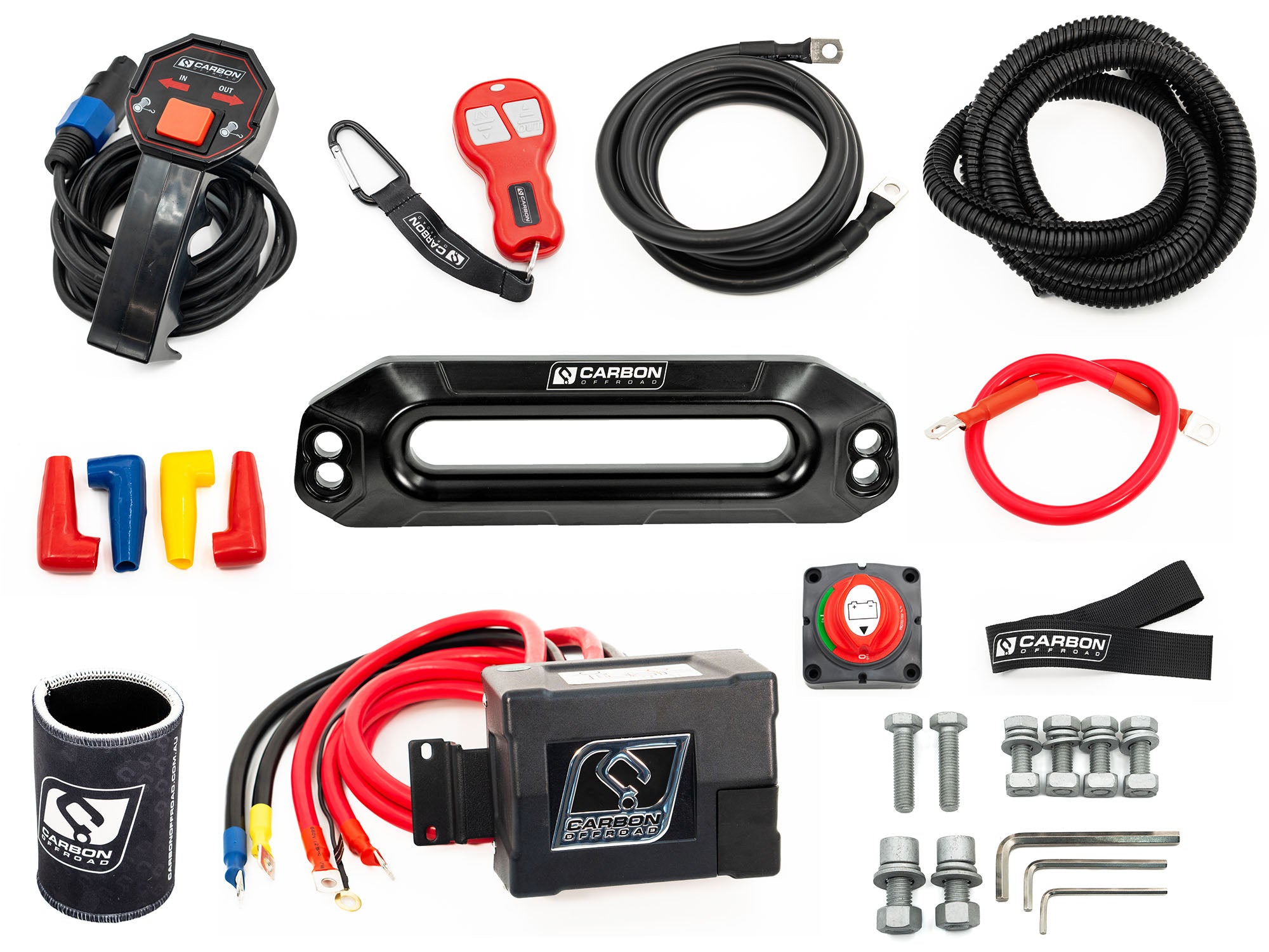 Carbon Winch Accessory Kit 12V - Carbon Offroad Buy Now A$299.00